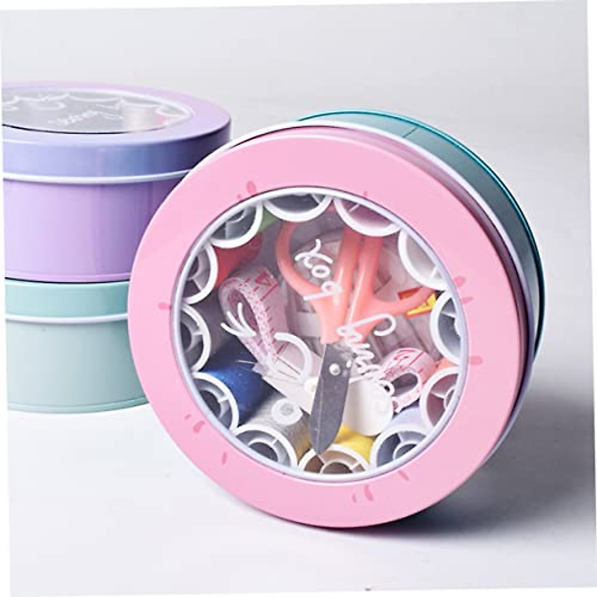 EXCEART 1 Set Thread Repair Kit Sewing Tool Needle Thread Kit Mini Sewing Kit Sewing Thread Case Portable Sewing Kit Embroidery Compact Sewing Kit Sewing Thread Box Household Travel