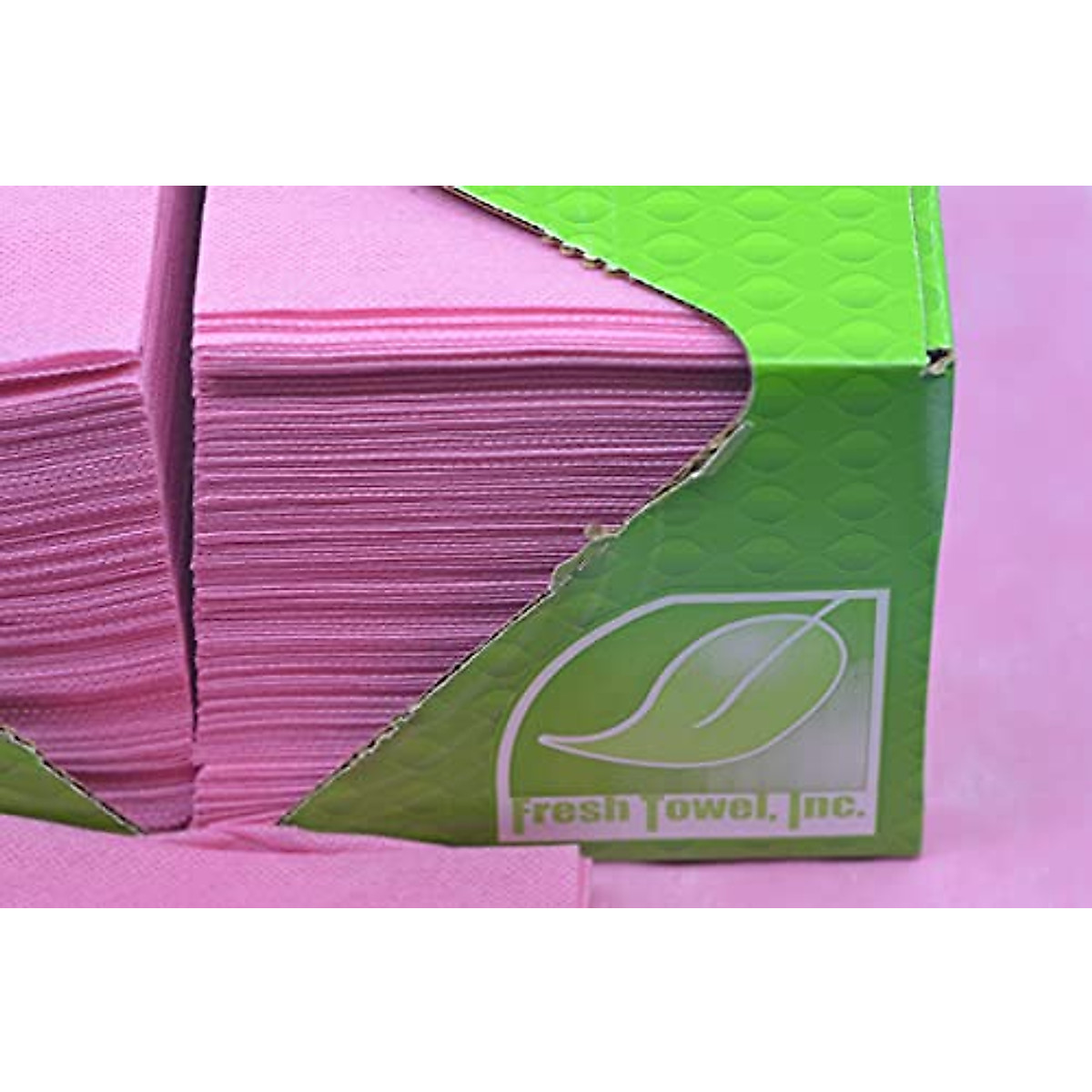 Fresh Towel Foodservice Reusable Paper Towels - 1/4 Fold, 13 x 20 inches - (1 Case of 200) All Purpose Cleaning Towels (Pink Solid)