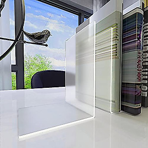 Airypart Book Ends Clear Acrylic Bookends for Shelves, Non-Skip bookends for Shelves,Book Holder Stopper for Books/Movies/CDS/Video Game, 7X4.72X4.72inch, 3pairs