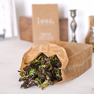 Less. Reusable Beeswax Lunch Bags, Size M (sandwich) Zero Waste Cotton Lunch Wrap, Plastic Free Alternative Storage Bag