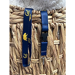 Desert Cactus University of California Berkeley Golden Bears Cal UC Car Keys ID Badge Holder Lanyard Keychain Detachable Breakaway Snap Buckle (Blue CAL)