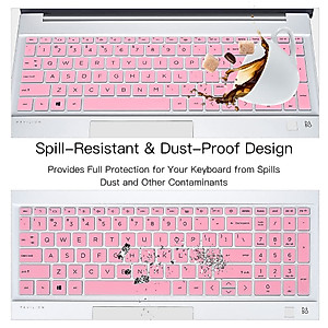 Keyboard Cover for HP Pavilion & HP Laptop 17 17z 17-cn 17-cp 17z-cp000 17-cp0010nr 17-cp0013dx 17-cp0025nr 17-cp0035cl 17-cp0076nr 17-cn1053cl cn0053 cn0273st cn0065cl cn0025nr Keyboard Skin, Pink