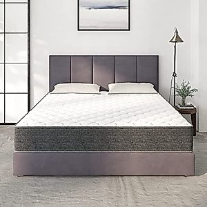 NapQueen 10 Inch Victoria Hybrid Full Size, Cooling Gel Infused Memory Foam and Pocket Spring Mattress, Bed in a Box, White
