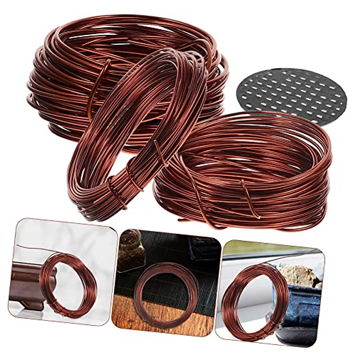 EXCEART 1 Set Aluminum Wire Set Greenery Green Suits Weaving Kit Green Wire Metal Frame DIY Kits Plants Support Rack Green Plant Support Wire Plants Support Wire Bonsai Molding Line Copper