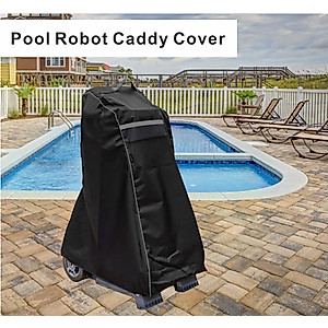 Le Maple bleuCaddy Cover,Pool Vacuum Cover,Robotic Pool Cleaner Cover, Outdoor Waterproof Caddy Cover,Fits Most Brands Robotic Pool Cleaner