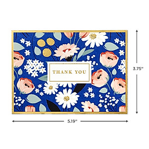 Hallmark Thank You Cards Assortment, Pink and Blue Floral (50 Thank You Notes with Envelopes for Wedding, Bridal Shower, Baby Shower, Business, Graduation)