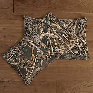 VISI-ONE Realtree Max-5 Camouflage Bed Sheets - 4 Piece Camo Bedding King - Premium Polycotton Hunting Sheet Set - Machine Washable Outdoor Bedding Set (King Size)