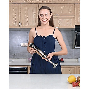 Amateys Immersion Blender,700W Handheld Blender with Heavy Copper Motor,Infinitely Variable Speeds Stick Kitchen Blender,Detachable Stainless Steel Smoothie Blender,for Soup Puree Baby Food Juice