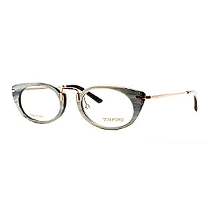 Tom Ford Oval Eyeglasses TF5257 028 Size: 50mm Ivory Buffalo Horn/Gold Plated 5257