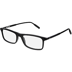 Mont Blanc frame (MB-0086-O 001) Acetate Shiny Black
