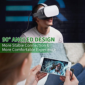 Kuject USB A to USB C Link Cable for Oculus Quest 2 / Quest 1 10FT High Speed Data Transfer Function Extender for Oculus Quest VR Headset and Gaming PC Fast Charging Cable Compatible for USB C Charger