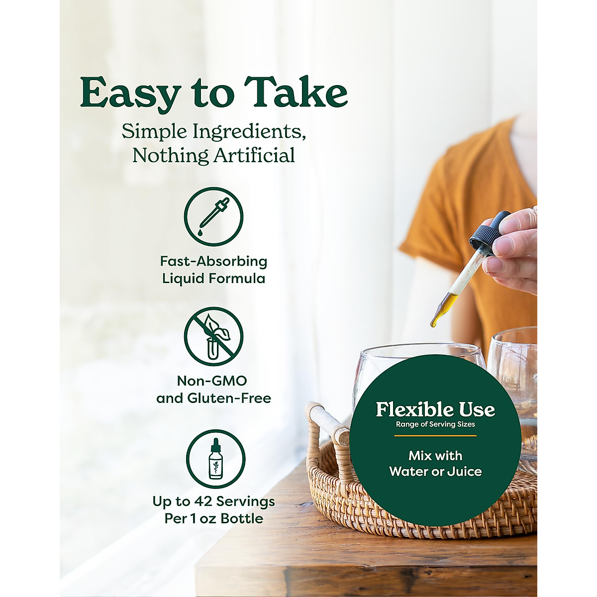 Herb Pharm Organic Nootropic Brain & Memory Supplement with Ginkgo Biloba Liquid Extract: Fast Absorption for Mental Focus Support, Ginkgo Supplement, Vegan, Gluten-Free, Non-GMO, 1 Oz