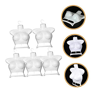 Zerodeko 20 pcs Mannequin Hanger mannequins Desktop Organizer Shelf Girls Swim Suit Clothing Form Swimwear Hanger Table top Bust Mannequin Model Clothes Hanging Rack Underwear