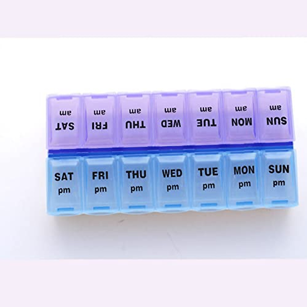 Weekly Pill Case Double Row Combined Daily Pill Box Organizer with Lid 7 Day Pill Organizer Home Supplies Organizers and Storage