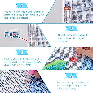 THAWR Diamond Painting Kits for Adults Kids Beginners, Cartoon DIY Diamond Art Full Drill Painting for Gift Home Wall Decor 8"x12"