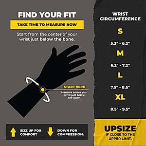 CopperJoint Wrist Compression Sleeve - Copper Infused Wrist Support Compression Brace - Ortho Guard - Wrist Pain & Fatigue Relief - Wrist Protector (Left or Right - Medium)