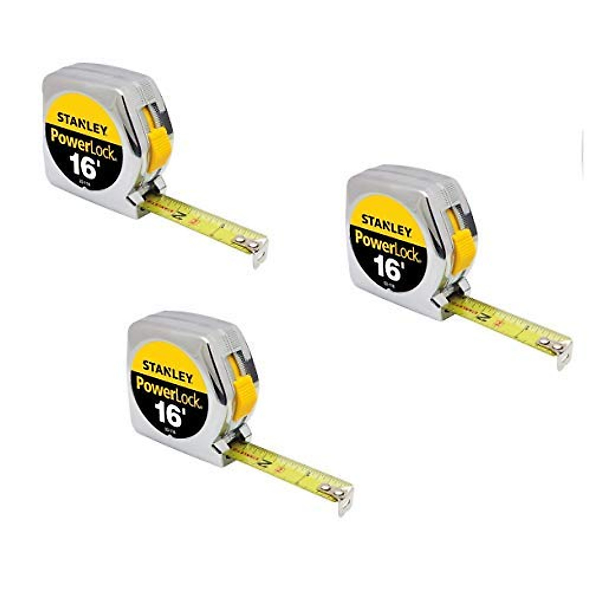 Stanley Tools 33-116 16ft. Powerlock Tape Rule (3-Pack)