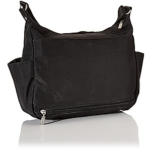 Baggallini womens New Classic"Heritage" With Rfid Phone Wristlet baggallini Anywhere Large Hobo, Black, One Size US