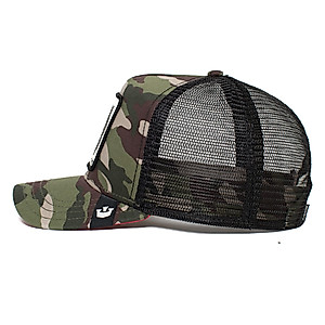 Goorin Bros. The Farm Unisex Original Adjustable Snapback Trucker Hat, Camouflage (The Panther), One Size