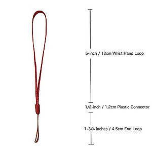 Hand Wrist Strap Lanyard for Cell Phone, USB Flash Drive, Mp3, Mp4, Mini Camera (50pcs, Red)