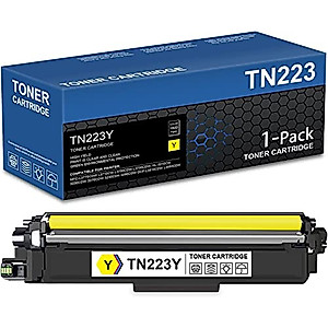 (1 Pack, Yellow) Compatible TN223 TN-223 TN223Y TN-223Y Toner Replacement for Brother HL-3210CW HL-3230CDW HL-3270CDW HL-3230CDN HL-3290CDW MFC-L3770CDW MFC-L3710CW Printer, by Sold Beryink