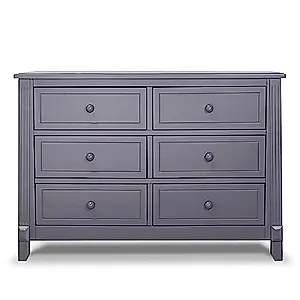 Sorelle Furniture Berkley Baby Dresser – Dresser for Nursery, Kids Bedroom Furniture, Dresser Drawers, Nightstand for Child’s Room with Drawers, Nursery Furniture for Infant-Gray
