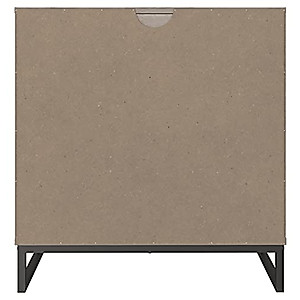 Signature Design by Ashley Neilsville Industrial 3 Drawer Chest of Drawers, Whitewash