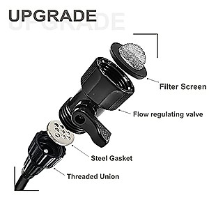 Water Patio Misters for Outdoor Misting Cooling System,Cobra Stand Mist Hose Attachment for Garden Yard,Backyard,Bird Bath,Sunbath.Sprinklers for Porch Greenhouse,Umbrella,Canopy,Flexible 6.5Ft.