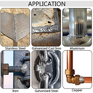 30 Pieces Copper Aluminum Welding Rods 0.08 x 10 Inch Universal Low Temperature Welding Cored Wire Multipurpose Copper Aluminum Repair Rods for Welding Alloy, Stainless, Galvanized Steel, Copper
