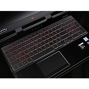 Ultra Thin Keyboard Cover for Newest HP OMEN 15-DC 15.6", Clear Keyboard Protective Skin for HP 15-dc0010nr 15-dc0020nr 15-dc0030nr 15-dc0051nr dc0052nr 15-dc0086nr 15-dc0087nr 15-dc0096nr Laptop