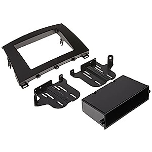 Scosche MA1543B Compatible with 2010-13 Mazda3 ISO Double DIN & DIN+Pocket Dash Kit Black