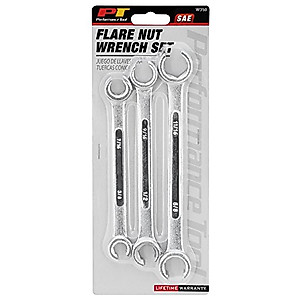 Performance Tool W350 Sae Flare Nut Wrench Set, 3-Piece