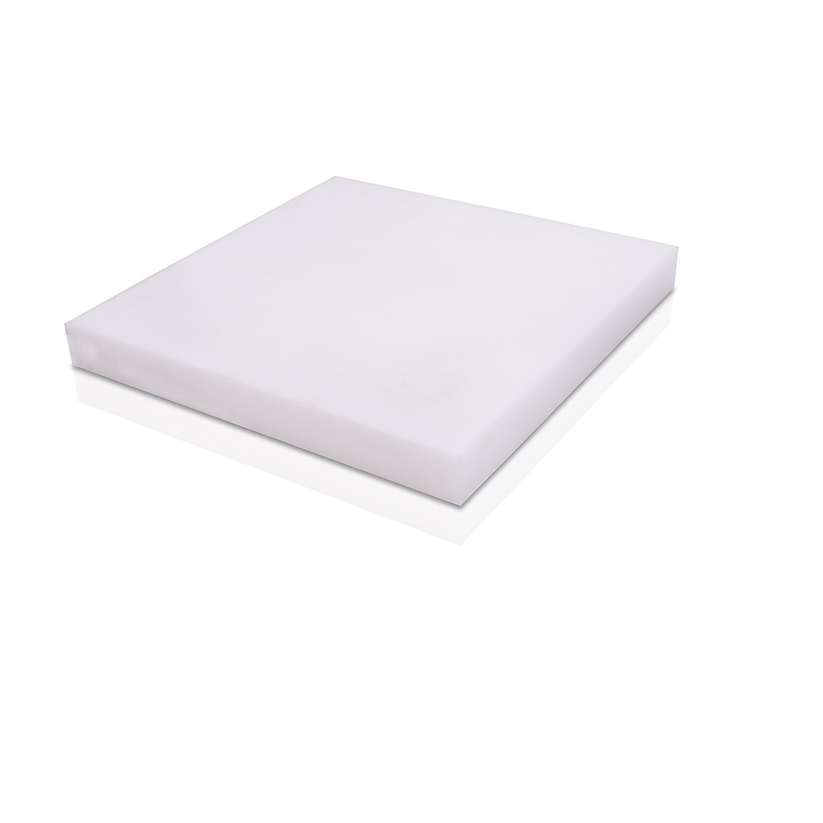 HDPE (High Density Polyethylene) Plastic Sheet 3/8" x 5" x 10” White Color