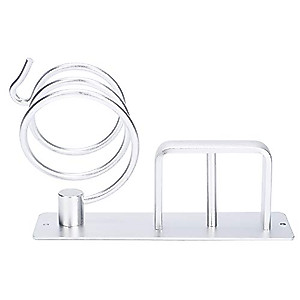 Yosoo Aluminum Spiral Hair Dryer Holder, Wall Mounted Shelf Hair Dryer Rack Organizer Holder Styling Stand for Bathroom