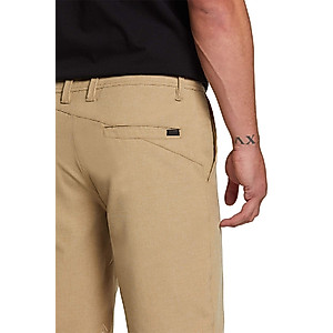 Volcom Men's Frickin SNT Static 21" Modern Hybrid Short, DARK KHAKI, 34