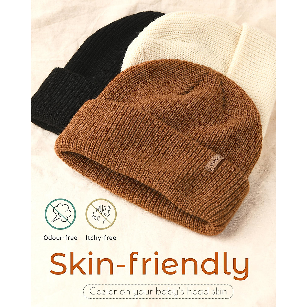 FURTALK Toddler Beanie Baby Boys Girls Beanies Kids Winter Hats Children Knit Warm Caps