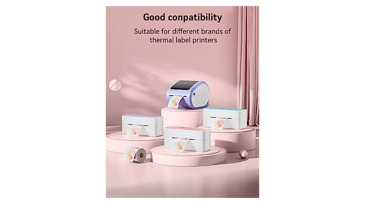 Phomemo 2" Color Thermal Labels - 750 Self-Adhesive Stickers