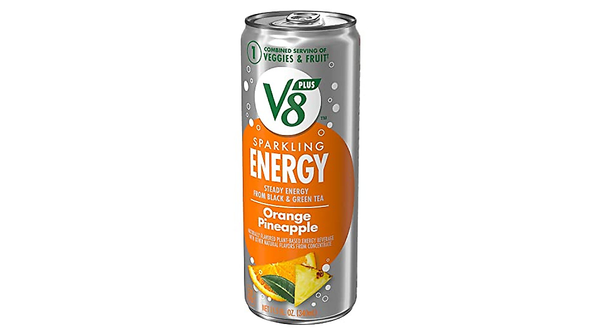 V8 +SPARKLING ENERGY Orange Pineapple Energy Drink - Natural, Non-GMO ...