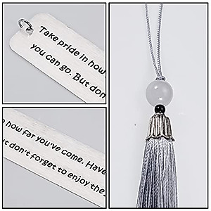 Inspirational Gifts for Women Bookmarks for Kids Book Lovers Encouragement Gifts Graduation Christmas Birthday Gift for Teens Daughter Son Boys Girls Mental Bookmark Tassel for Men Him Her