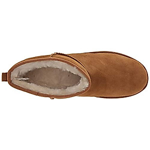 Koolaburra by UGG mens Burra Mini Ankle Boot, Chestnut, 9 US