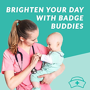 Nurseology Nurse Badge Reel Retractable – Nursing Name Badge Holder – Felt Badge Reel for Nurses, Students & Teachers – Cute Badge Reels for Nurses – Alligator Clip (Sloth)