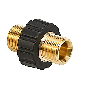 FIXFANS Pressure Washer Adapter Set, M22-14mm Male Fitting to M22-14mm Male Swivel, 5000PSI Pressure Washer Hose Thread Kit