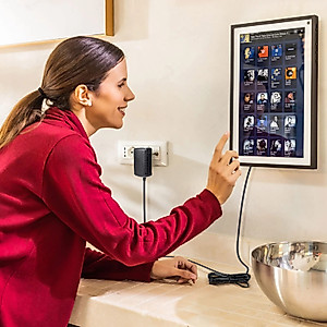 30W Power Adapter Cord Replacement for Echo Show 21, Show 15 2nd, Echo Show 10, Echo Show 8, Echo (4th Gen.), Echo (3rd Gen.) - Wall Charger Plug Long Cable 5ft, Black