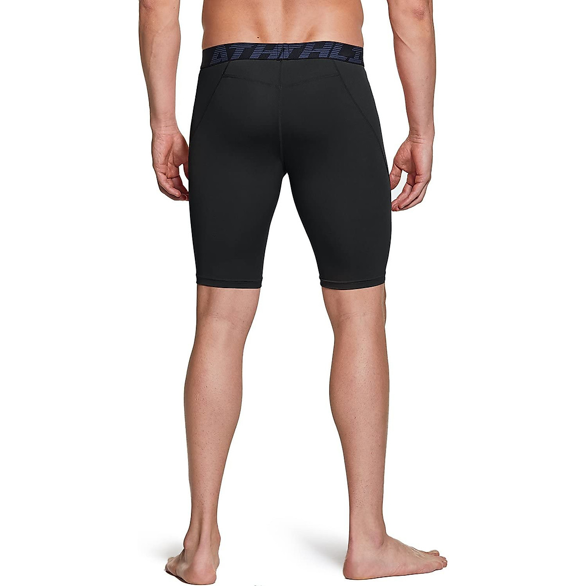 ATHLIO Men's Athletic Cool Dry Compression Shorts, Sports Performance Active Running Tights, 3pack Cool Dry Shorts Dim Black/Dim Black/Dim Black, X-Large