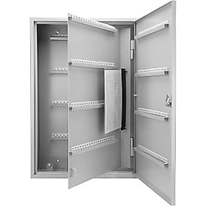 Barska Key Lock Key Cabinet Lock Box with Numbered Hooks and Tags - 240 POSITION - WHITE TAGS