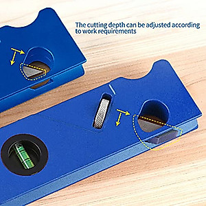 Woodworking Handheld Chamfer Planer with 8PCS Cutter Heads and 1PCS Wrench,CDIYTOOL Quick Edge Corner Flattening Tool for Wood, Metal Manual Block Planer Chamfering Trimming Planer Smoothing Planer