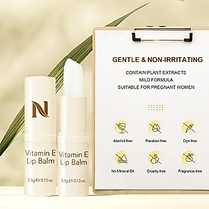 Neutriherbs Vitamin E Lip Balm Lipstick for Women, Moisturizing Lip stick Beauty Makeup Long-Lasting Rose Honey Stick Gloss Lip Balm 0.13 Fl Oz