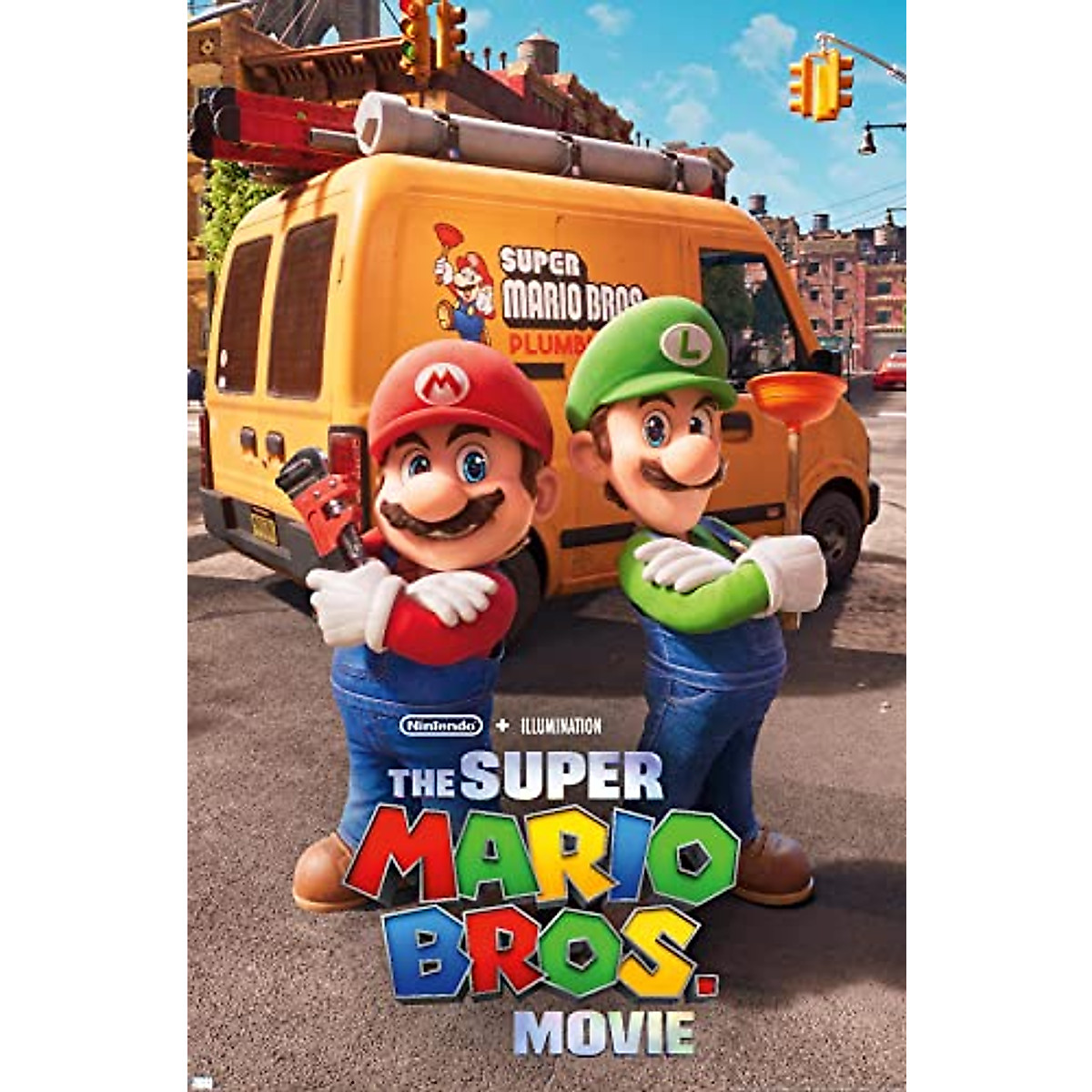 Trends International The Super Mario Bros. Movie - Brooklyn Key Art Wall Poster, 22.375" x 34", Premium Unframed Version