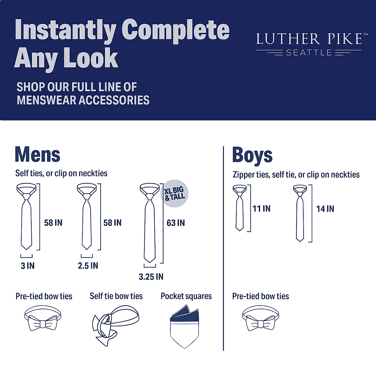 LUTHER PIKE SEATTLE Handmade Ties For Men: Woven Tie Mens Ties: Standard & Thin Mens ties, Solid Color & Dots Neckties