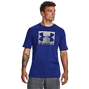 Under Armour Men's Boxed Sportstyle Short-Sleeve T-Shirt, Royal (400)/Graphite, Large Tall